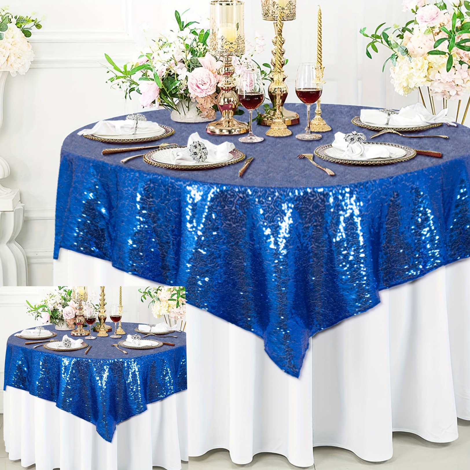 Royal Blue Table Decorations