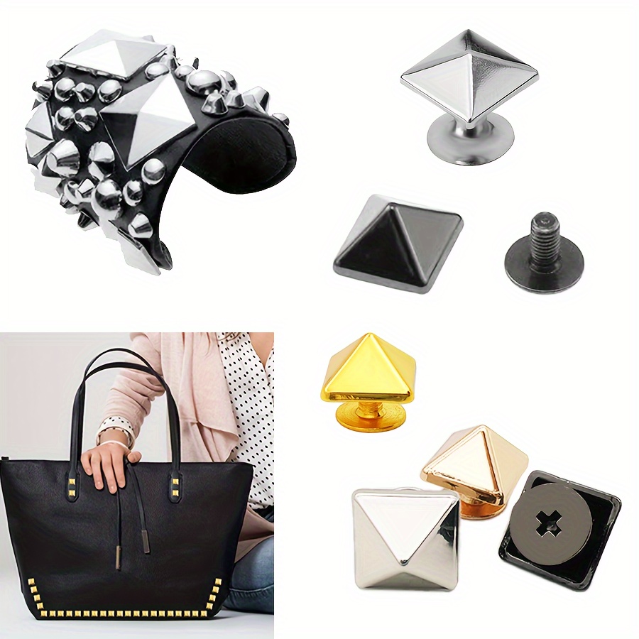 5 sets van 10 mm metalen studs vierkante studs met - Temu Netherlands