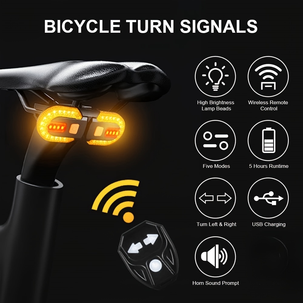 Wireless bicycle turn signals store