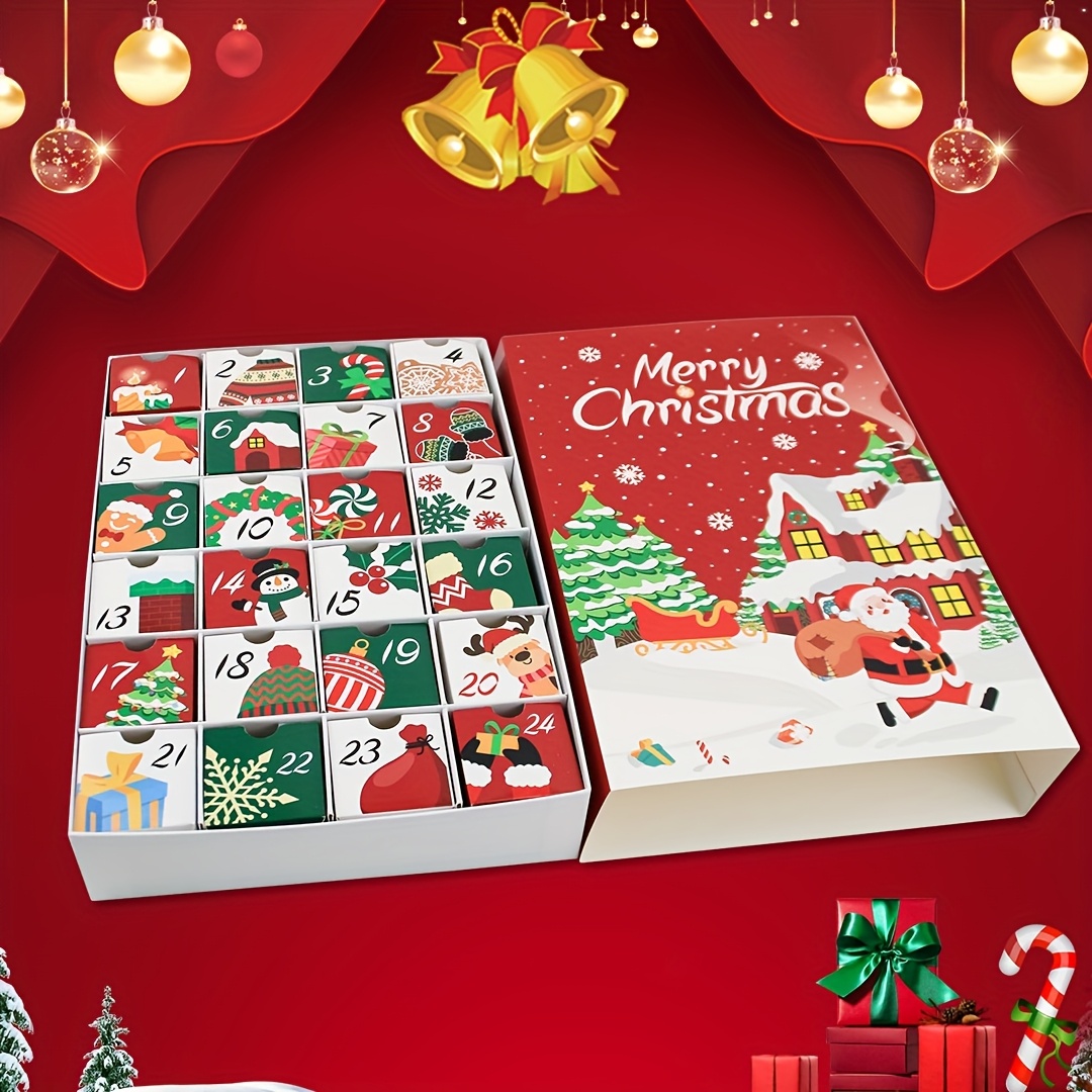 Reusable Advent Calendar Black / Brown Santa Advent Calendar Printable ...