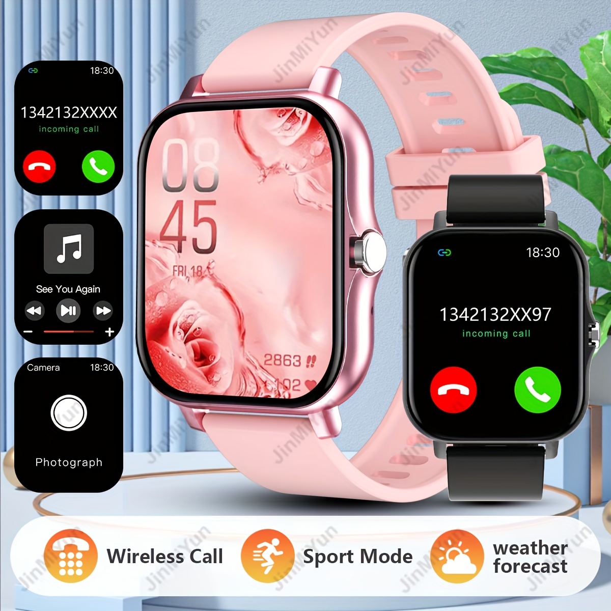 Smartwatches sold on Temu United States