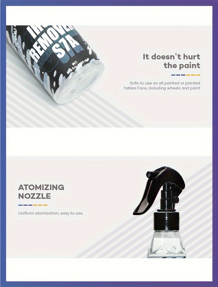 Surainbow Iron Remover Spray Powerful Rust Fallout Cleaner - Temu