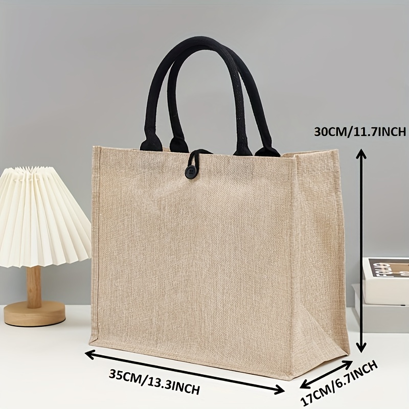 Nylon Tote Bag Buckle Closure Floral Books Print Large - Temu