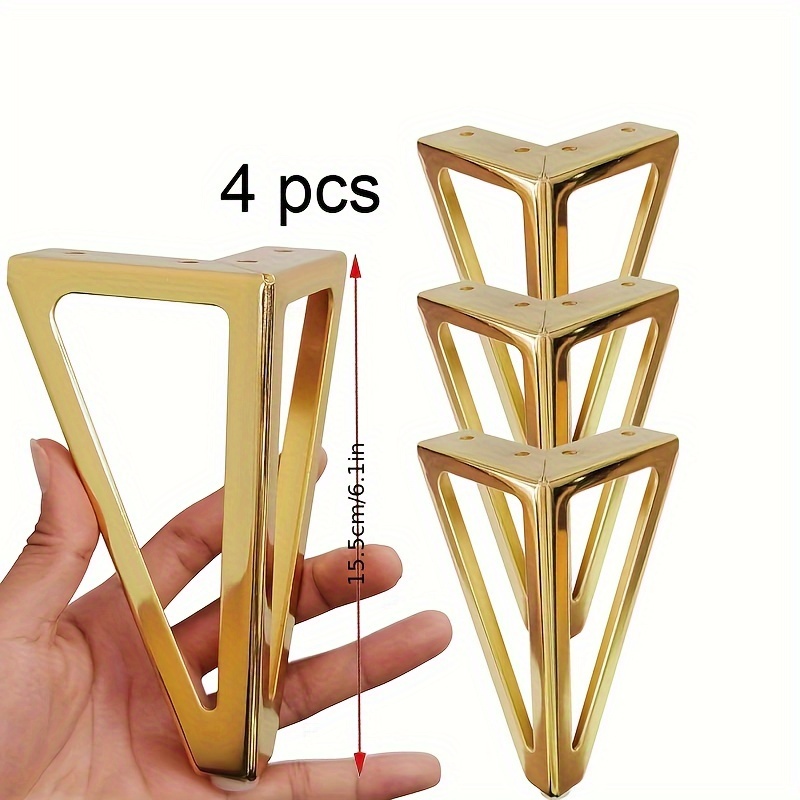 heavy duty golden metal furniture legs square base height Temu
