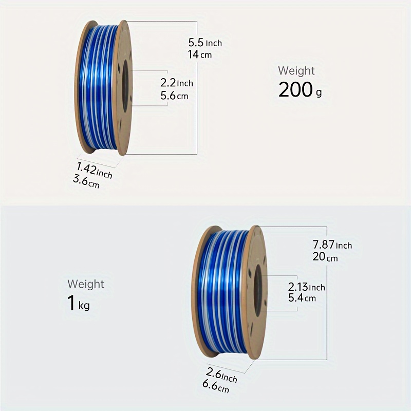 Huaxiayinzao 1.75mm Pla 3d Printer Filament, Quick Color Change Silk ...