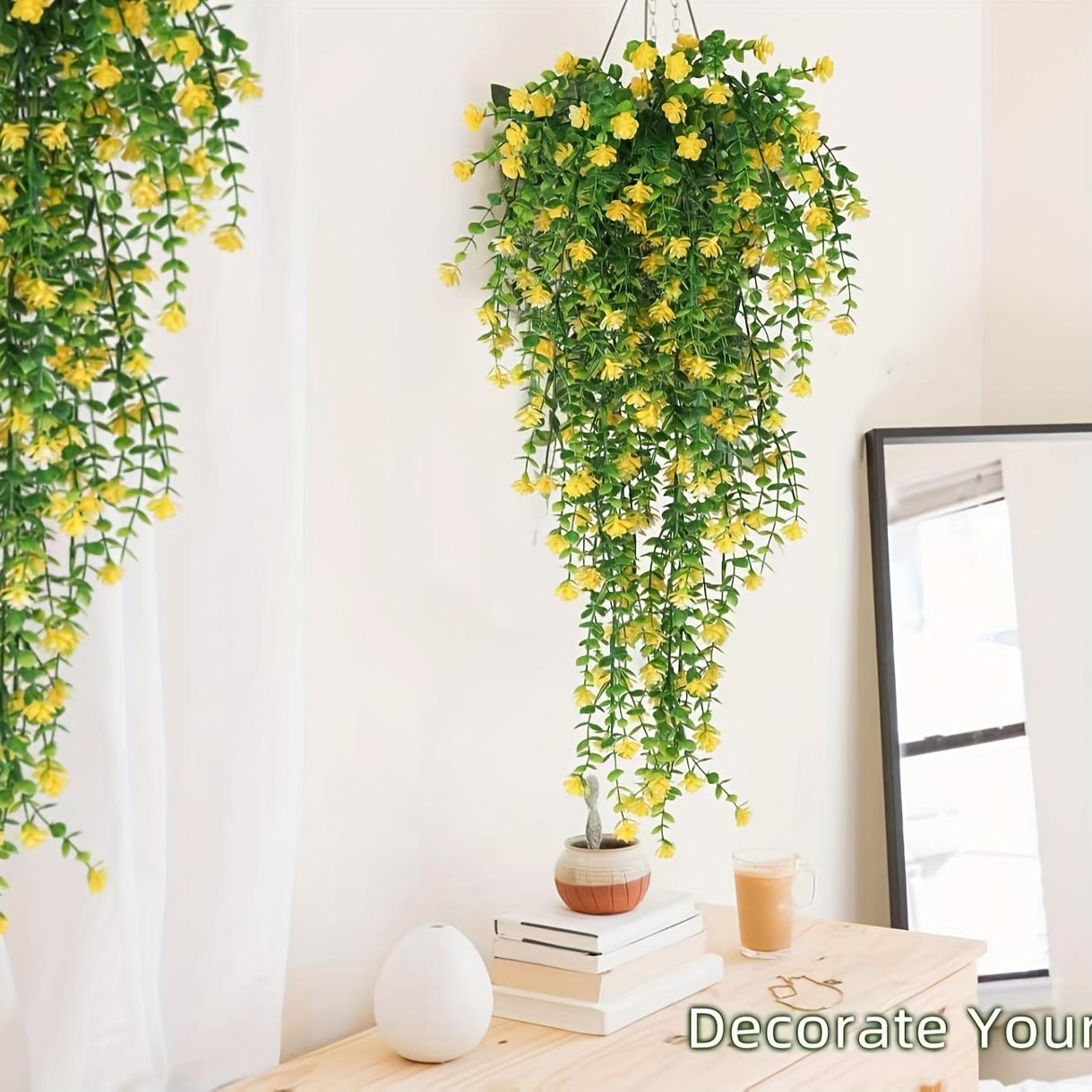 artificial hanging vines flower garland Temu