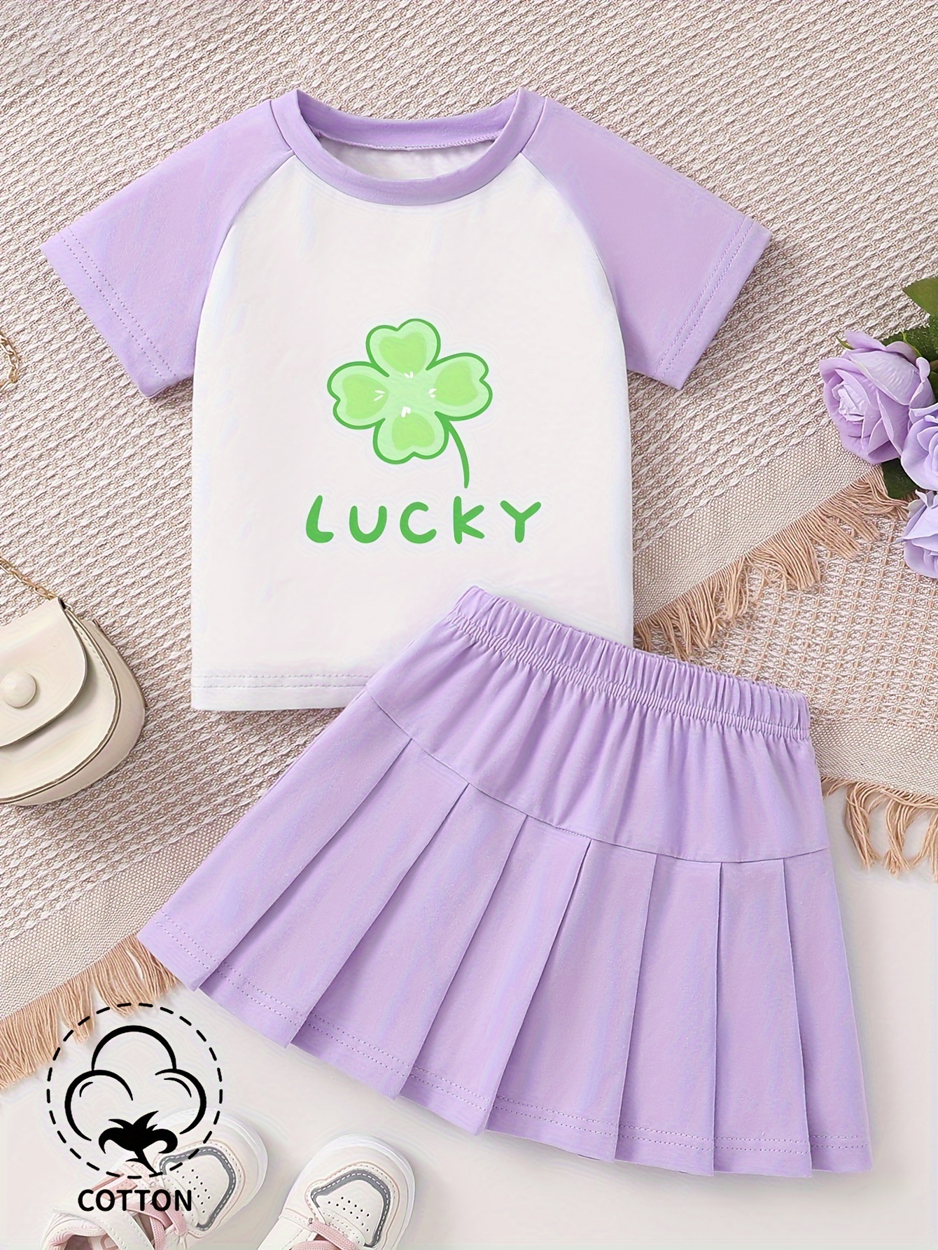 Baby Girls Toddlers Summer New Fashion Cotton Preppy Style - Temu New ...