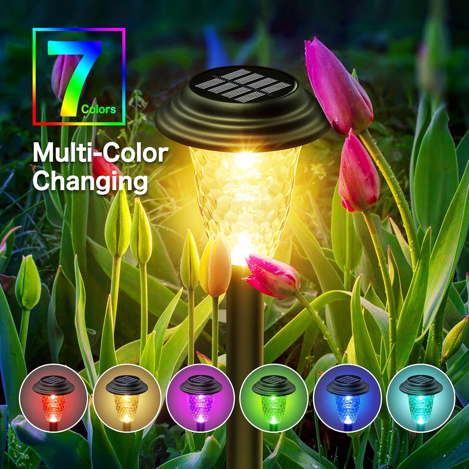 solar lights outdoor sold on Temu United States