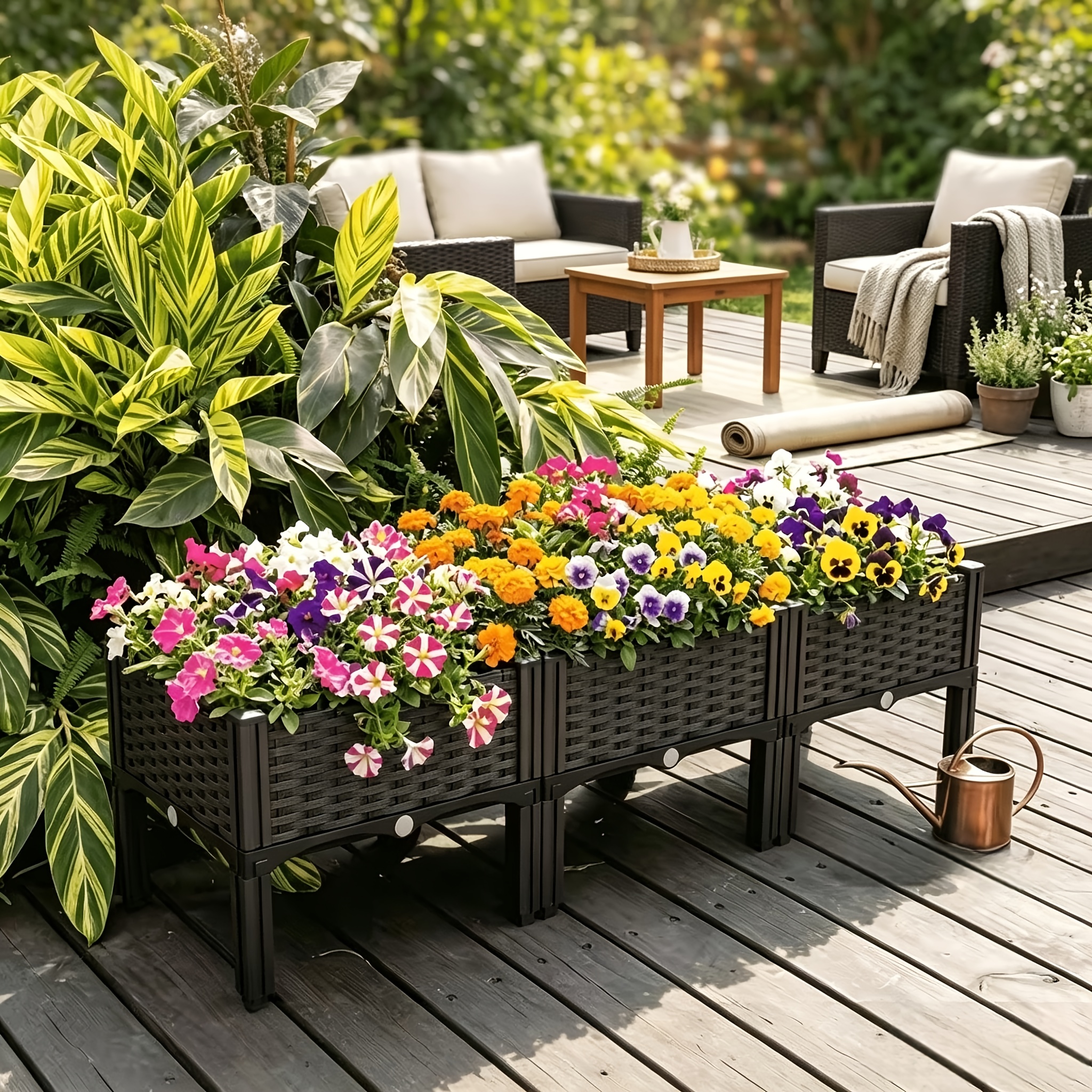 plastic raised garden bed sold on Temu United States