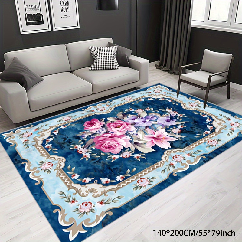 Living Room Bedroom Cashmere Area Rug European - Temu Australia