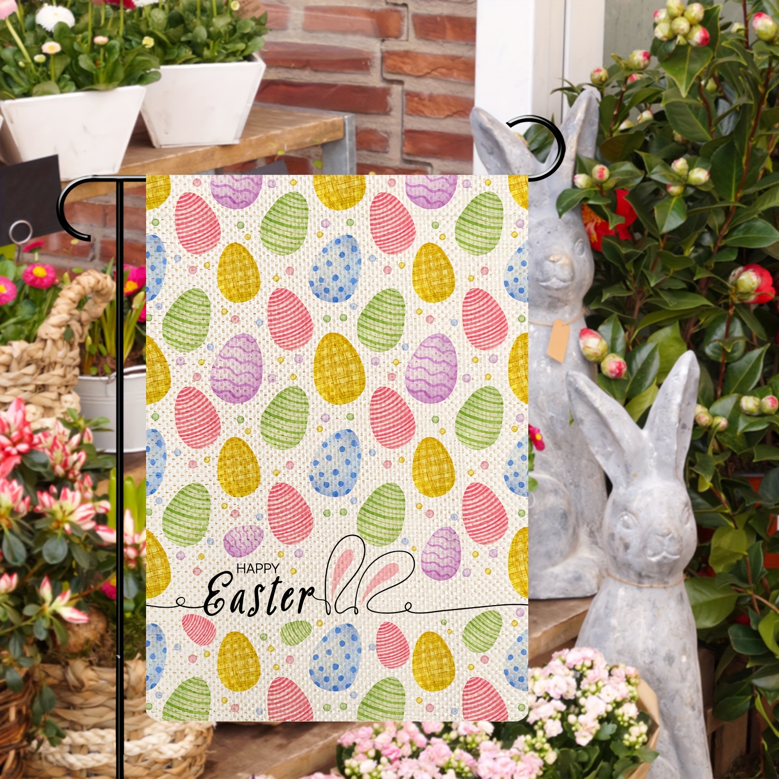 polyester easter themed garden flag seasonal outdoor decor - Temu Canada