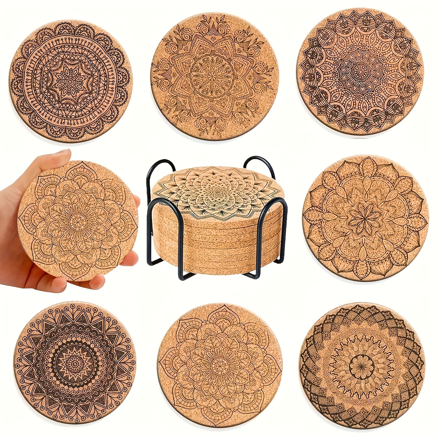 cork coaster sold on Temu United States