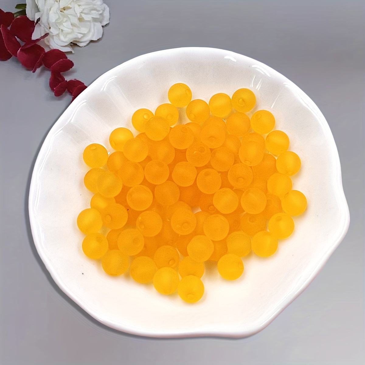 Candy Color Acrylic Frosting Beads Jewelry Making Diy - Temu Ireland