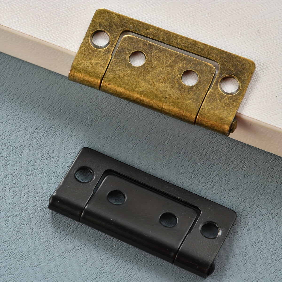 Black Bronze Bifold Door Hinges Screws Non mortise Antique - Temu