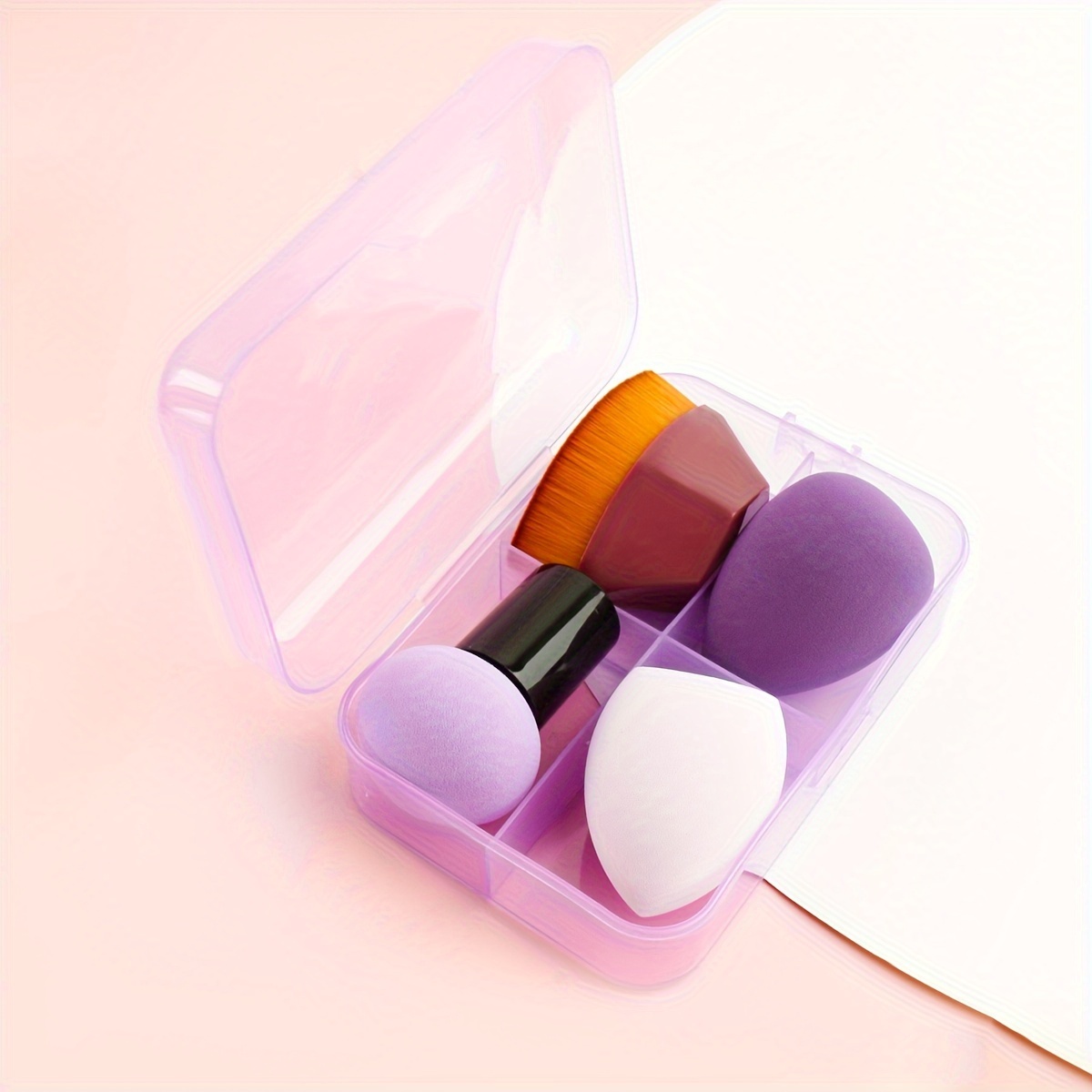 Makeup Tool Makeup Sponge Set Powder Brush Soft Dense Hair - Temu Ireland