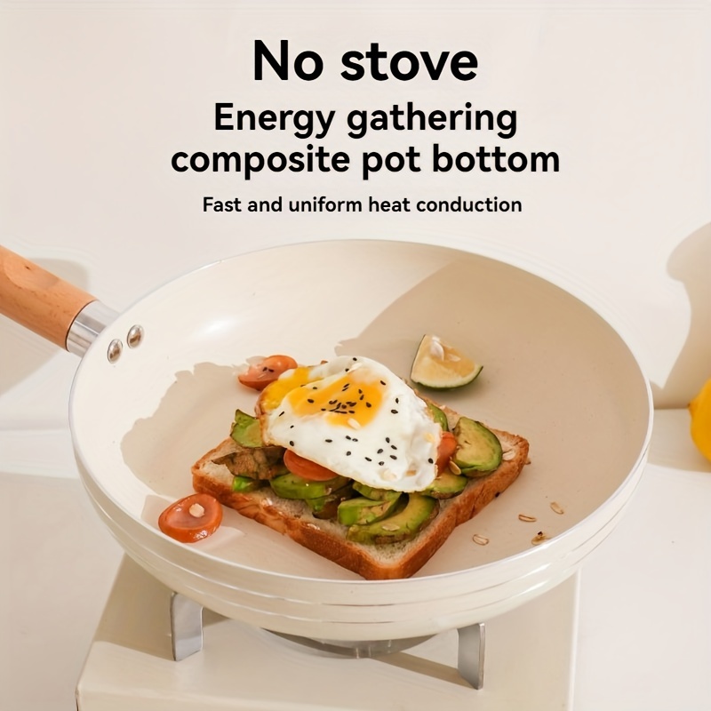 Pan Frying Steak Omelets Aluminum Alloy Material Wooden - Temu