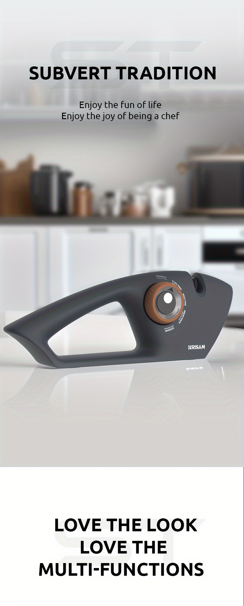 Knife Sharpener - Premium Kitchen Knife Sharpeners - Adjustable ...