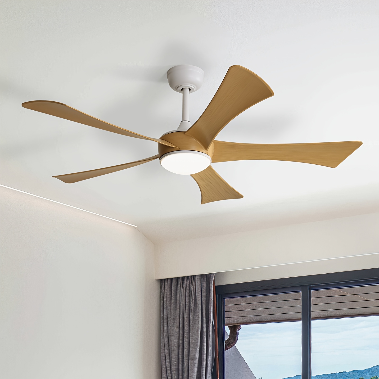 flush mount ceiling fan with lights sold on Temu United States