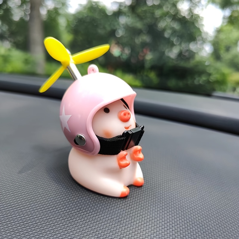 Pig Design Car Decoration Cute Toy Decoration Rubber - Temu Australia