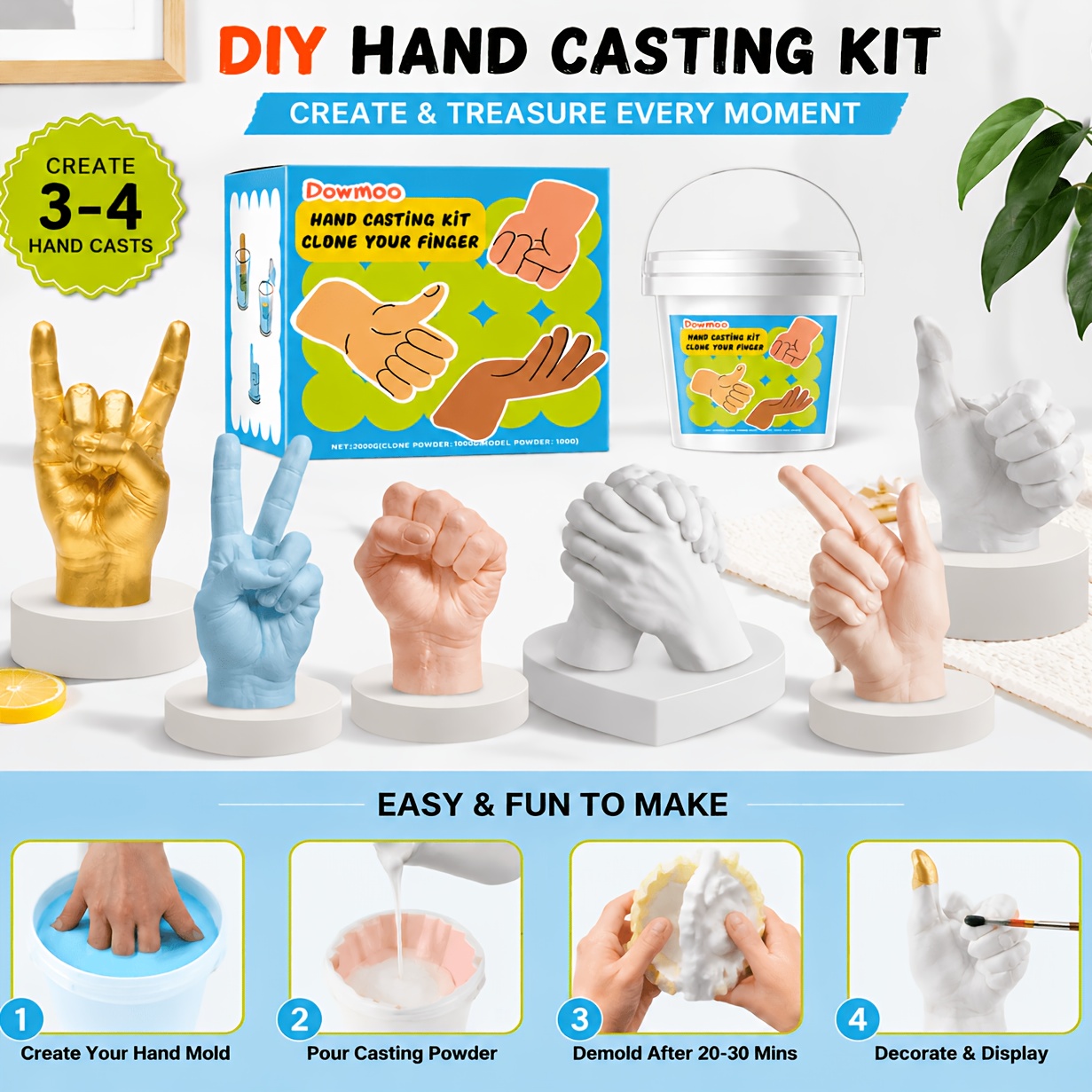 hand casting kit sold on Temu United States