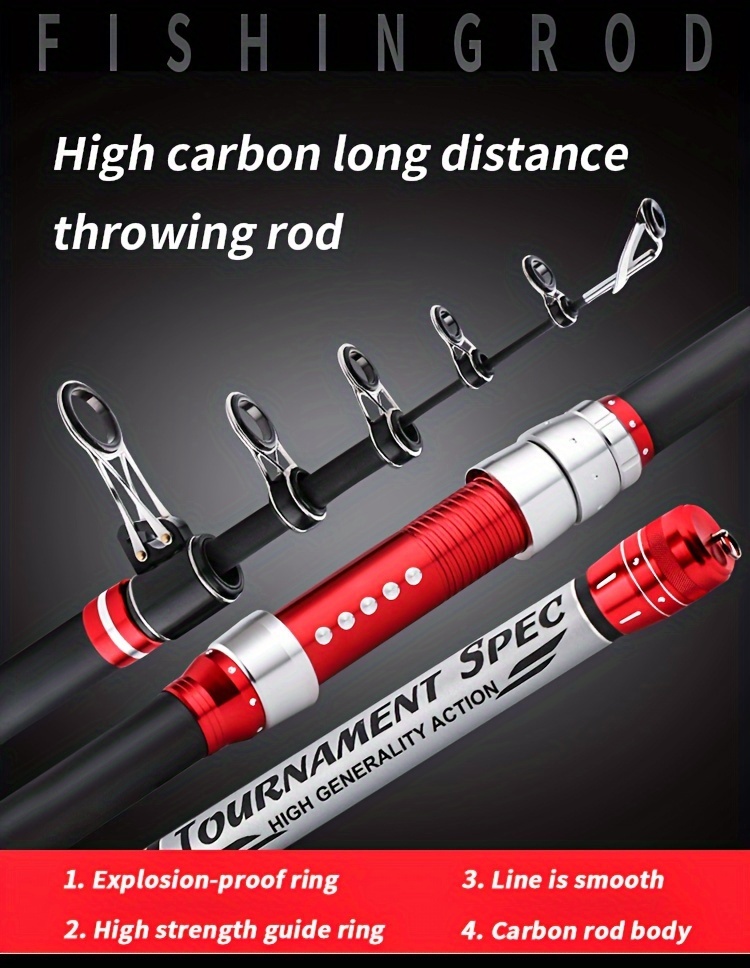 1pc 141.73inch-248.03inch High Carbon Hard Rod, Long Distance Casting ...