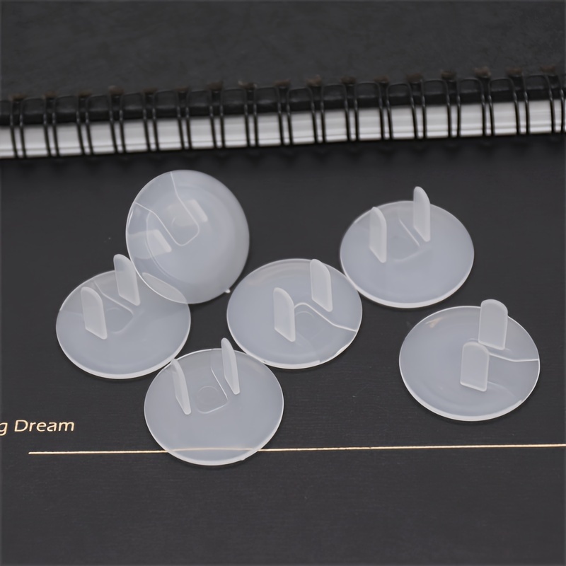 12 pack plastic outlet covers transparent electrical socket safety caps ...