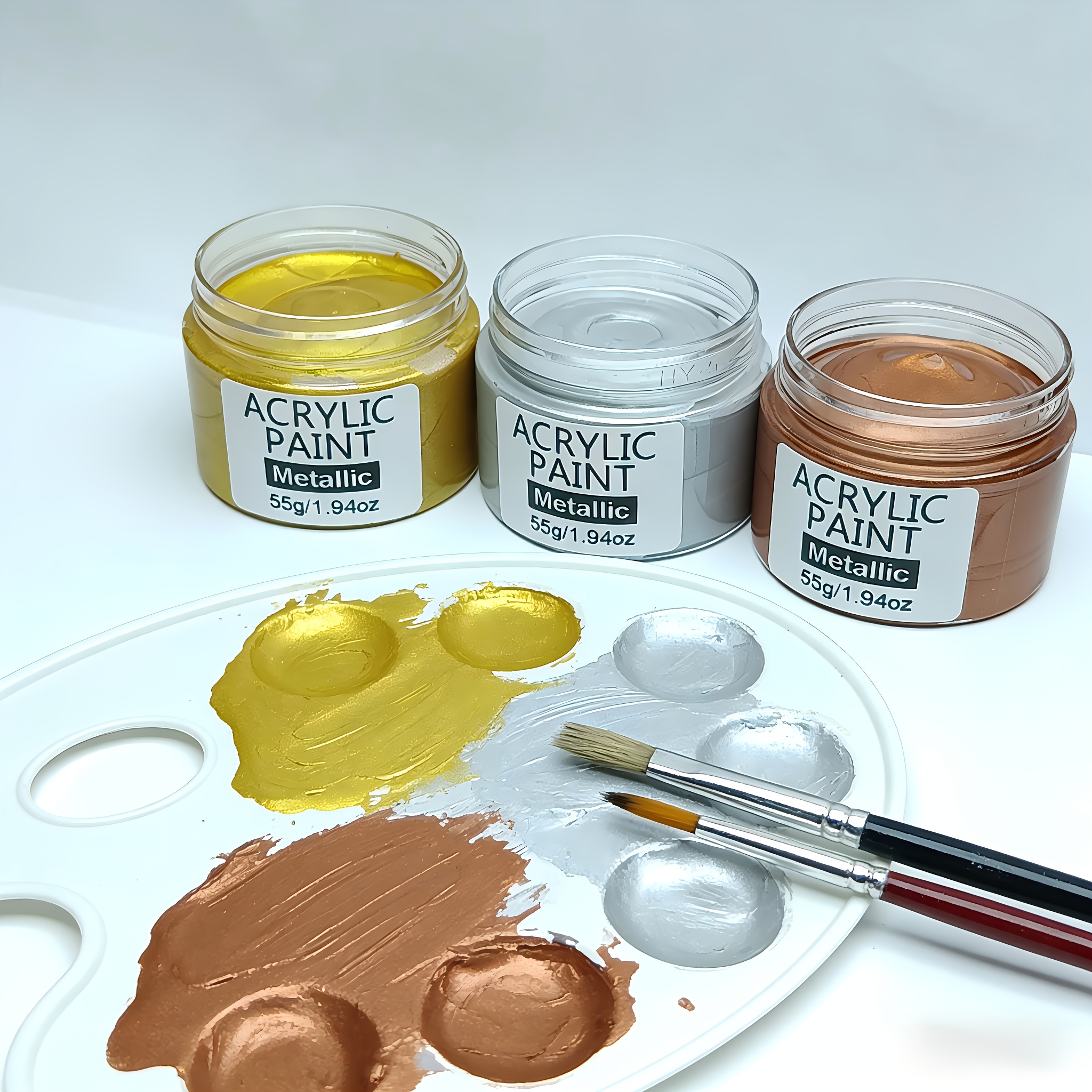 metallic acrylic paint sold on Temu United States