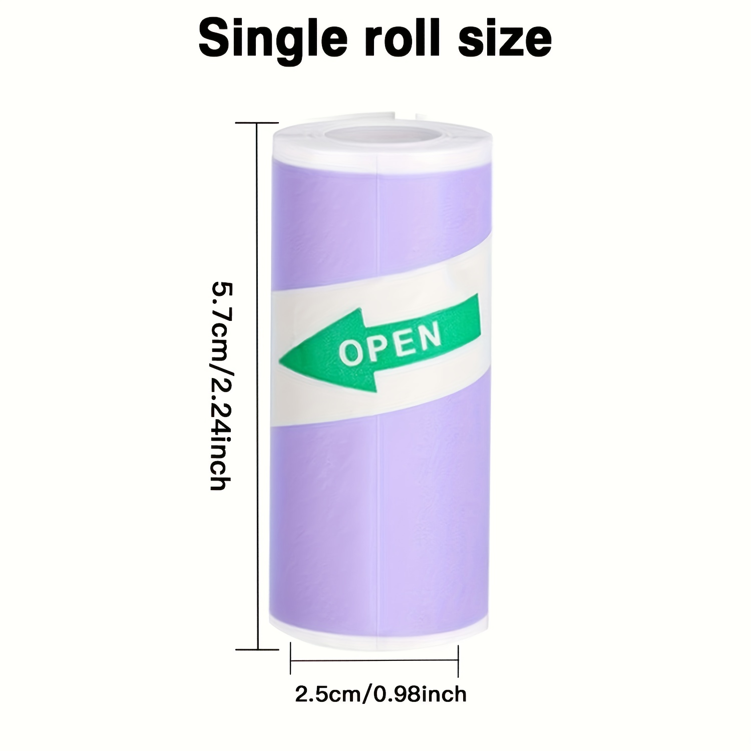 Colored Self adhesive Printing Paper Rolls Compatible Hd - Temu Canada