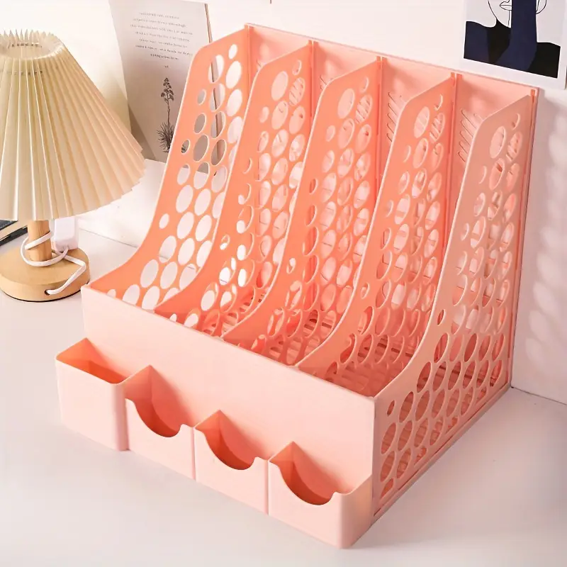 File Rack Multi layer Four column Frame Desktop Storage File - Temu File Rack Multi layer Four column Frame Desktop Storage File - Temu