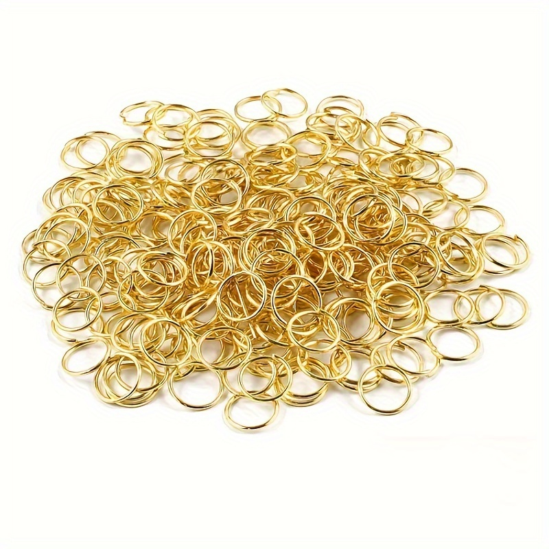 0.43 "beaded Golden Steel Ring Connector Rings - Temu United Kingdom