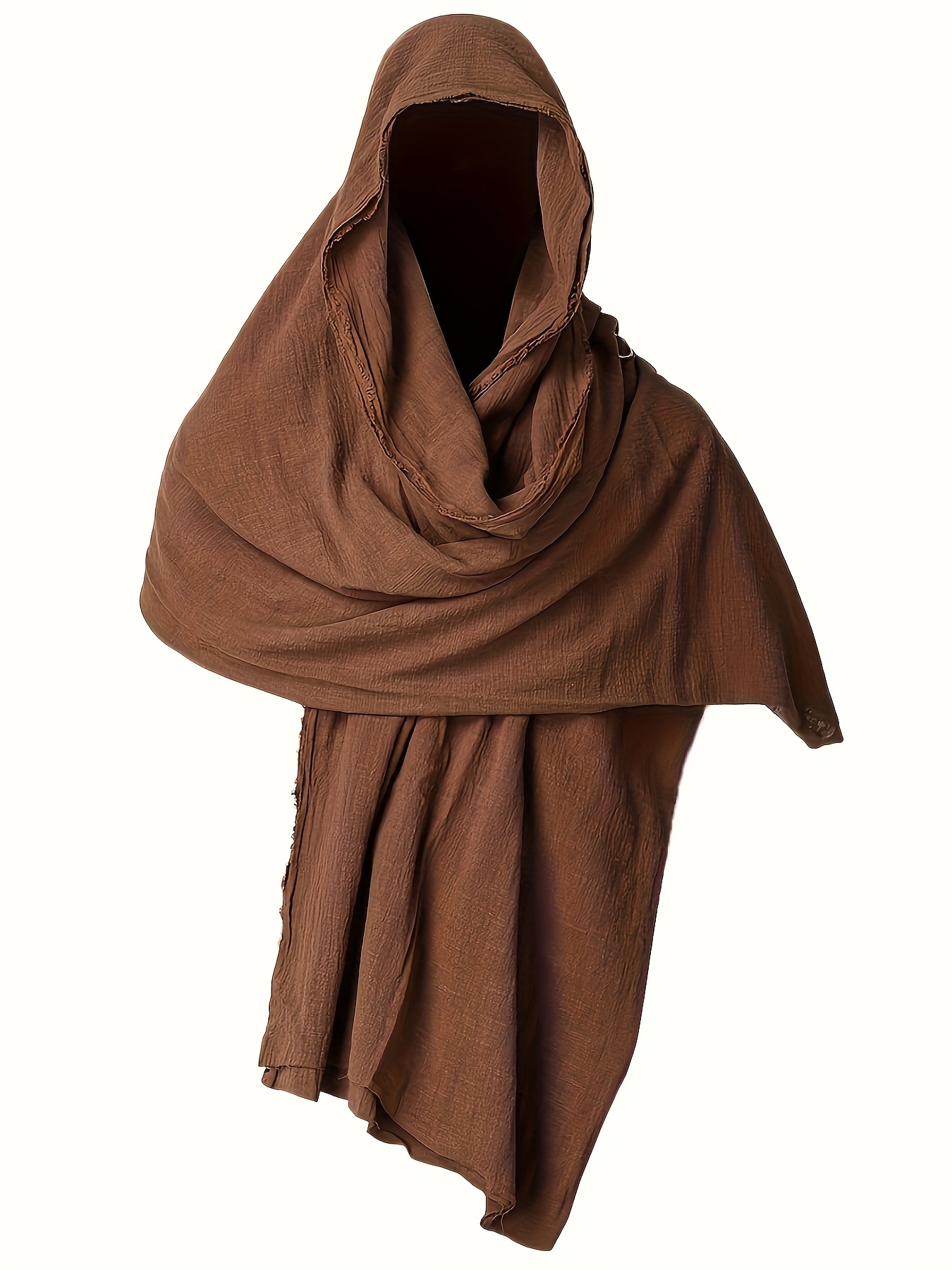 Renaissance Medieval Costume Men Shawl Scarf Shaman Cowl Cloak Cape ...