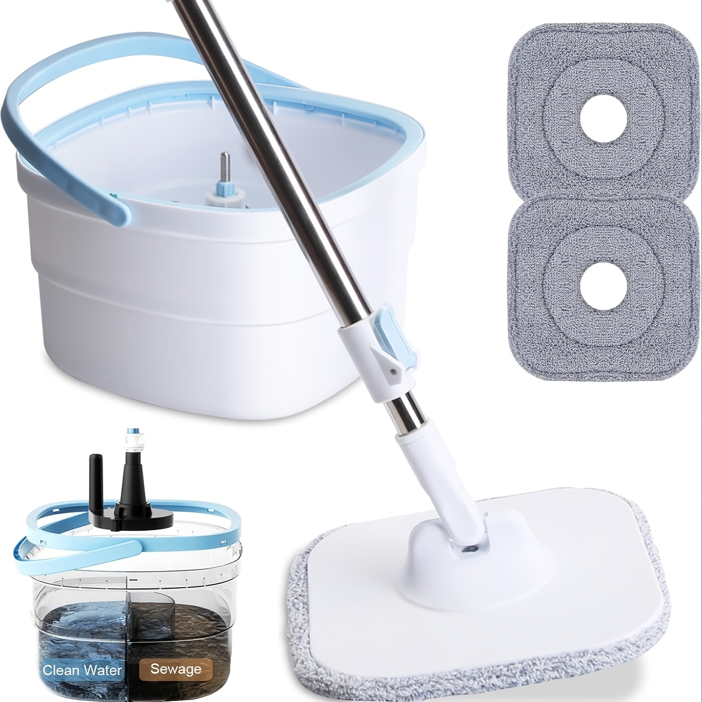 mops and buckets sold on Temu United States