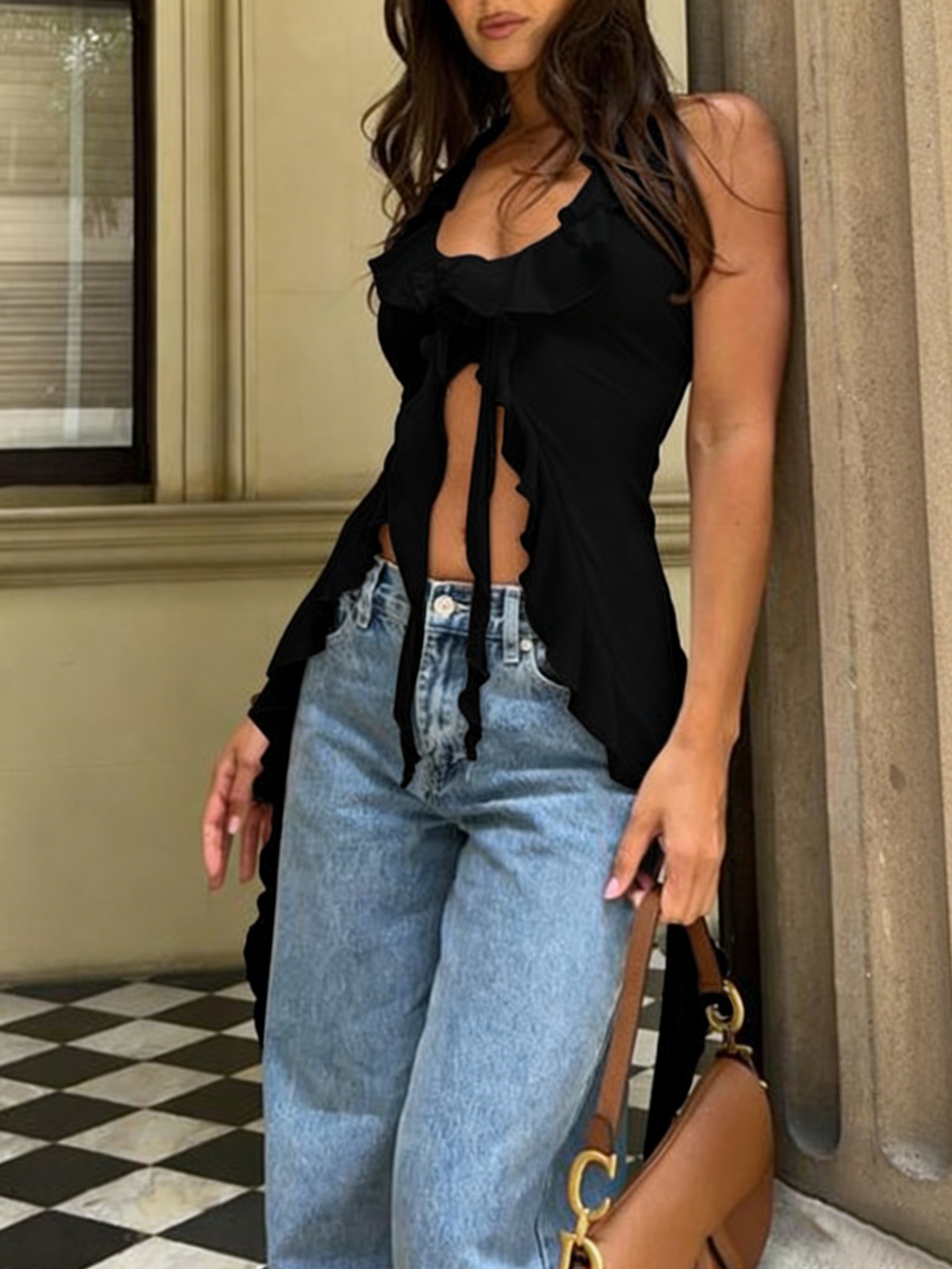 ruffle top sold on Temu United States