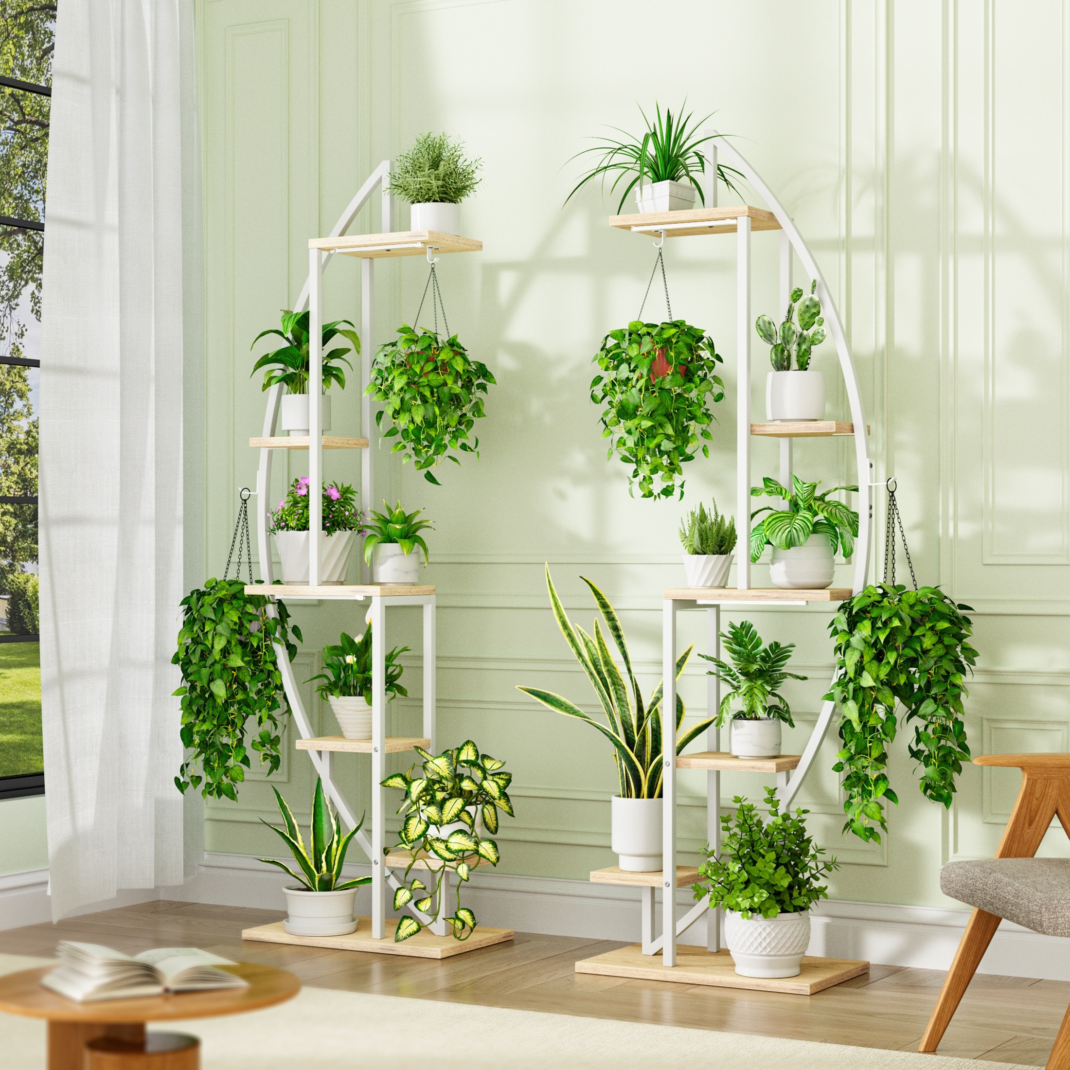 Tall plant stand indoor store