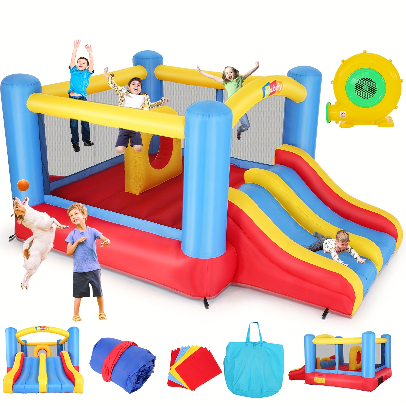 Air Bounce House ACTION AIR 9x7 Foot Bounce House With Slide ...