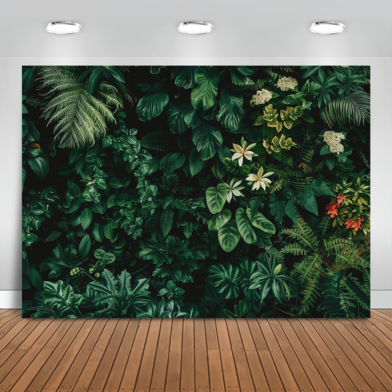 Green Leaves Polyester Photography Backdrop - Temu