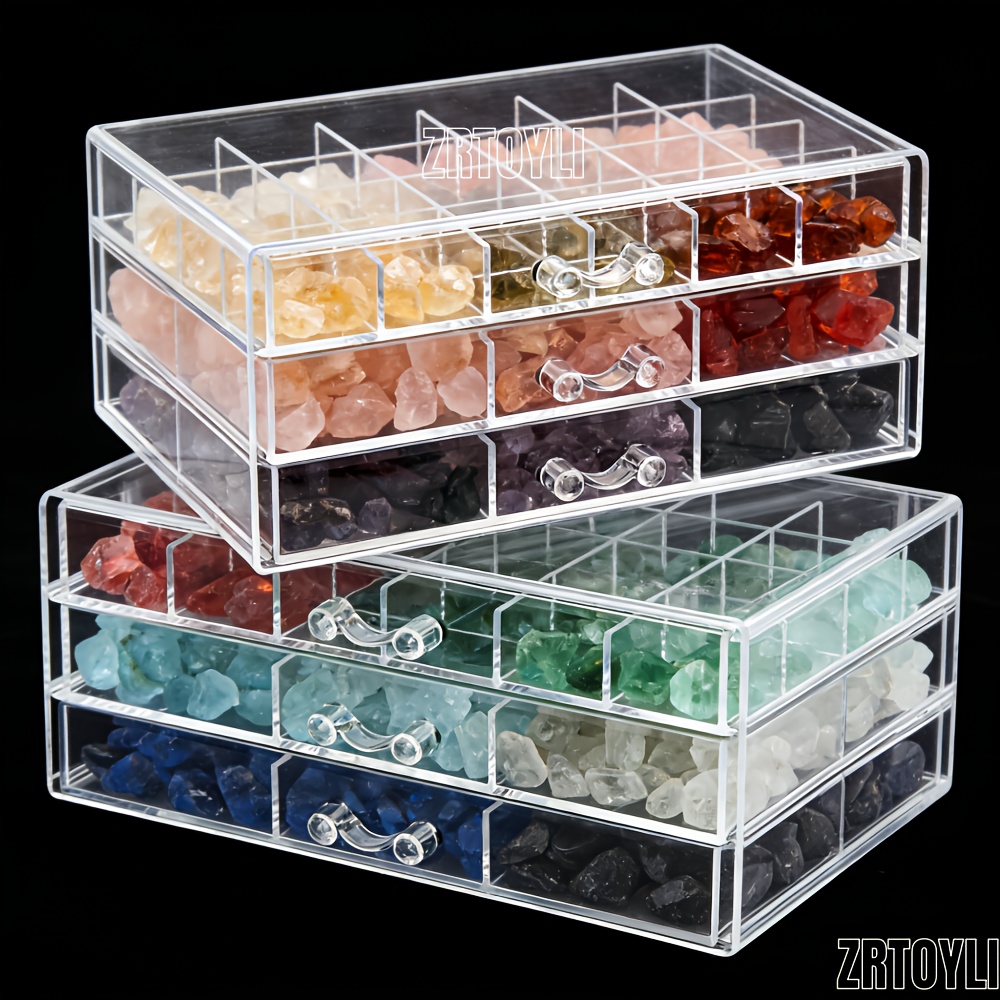 acrylic jewelry box sold on Temu United States