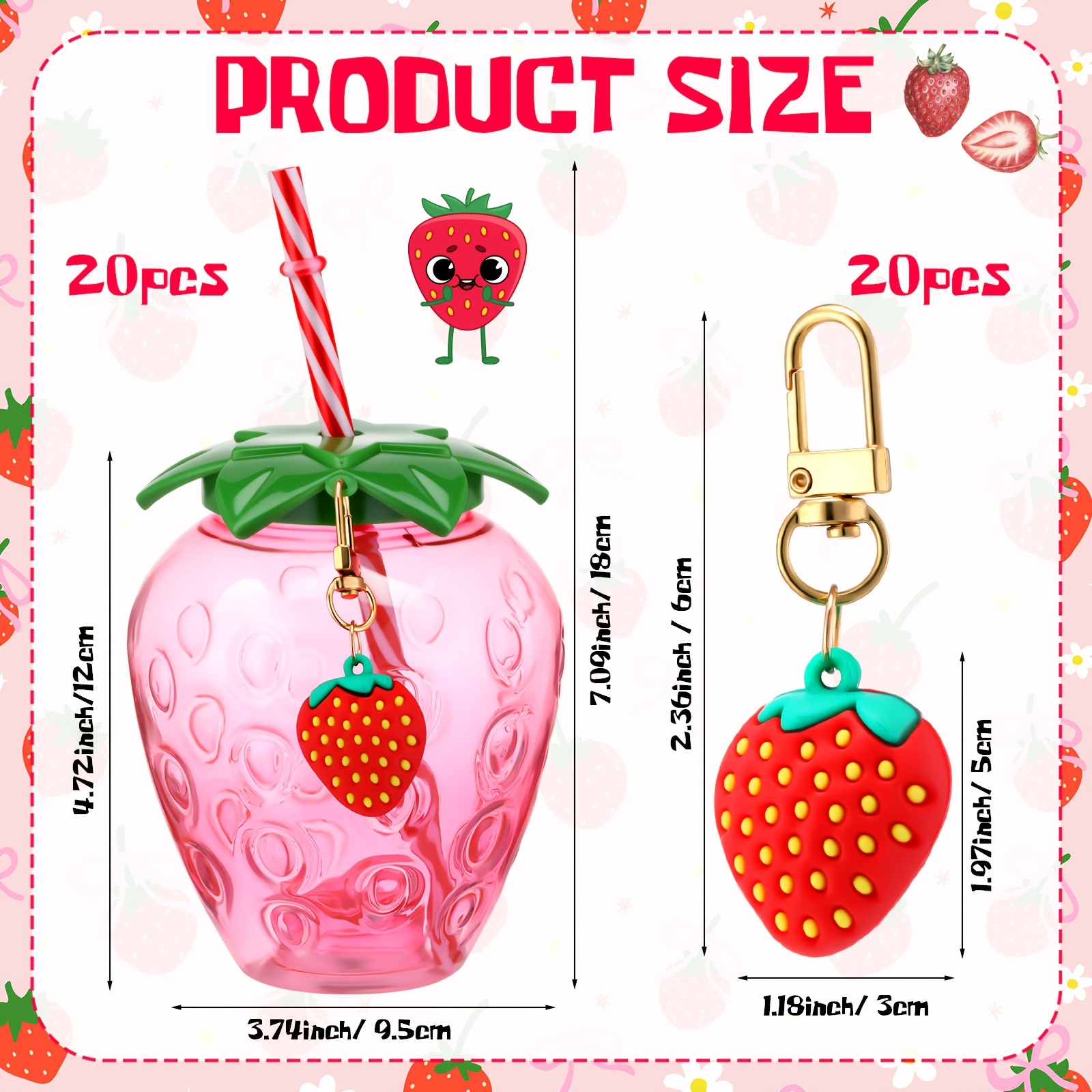 strawberry cups sold on Temu United States