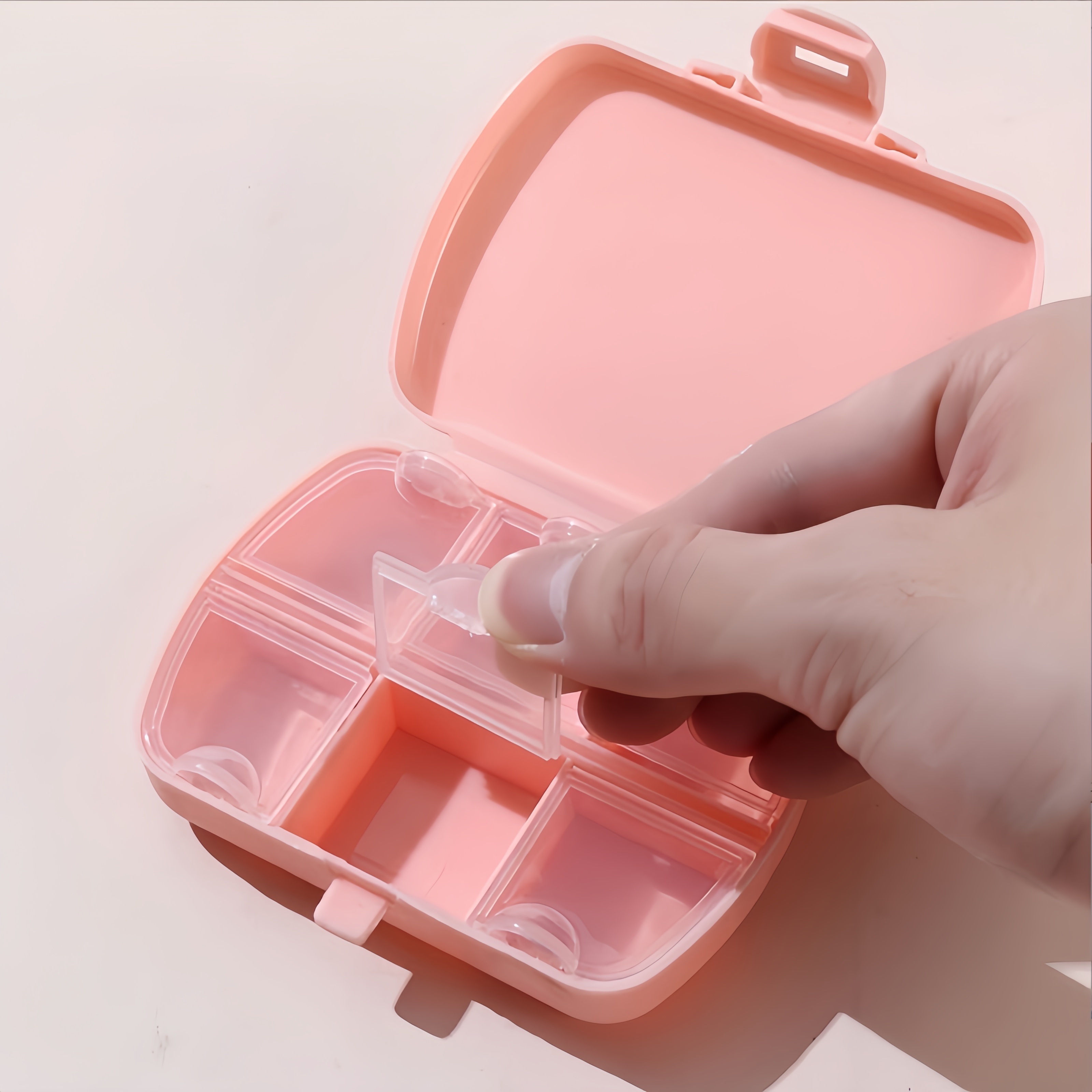 Portable Dustproof Medicine Storage Box Empty Sub packaging - Temu ...