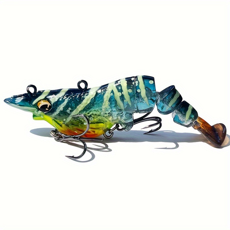 1pc Lifelike Multi-joint Shrimp Bait - Sinking Crankbait With Segmented ...
