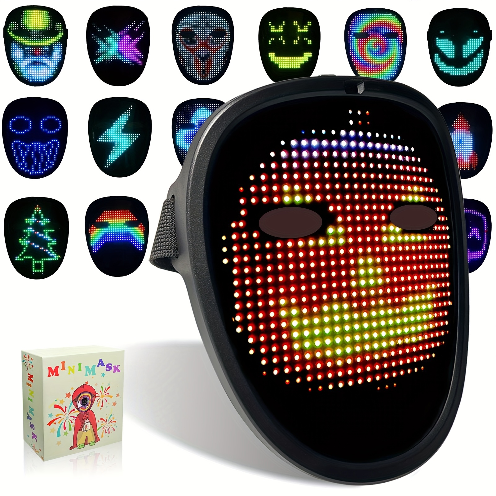 led light mask for face sold on Temu United States