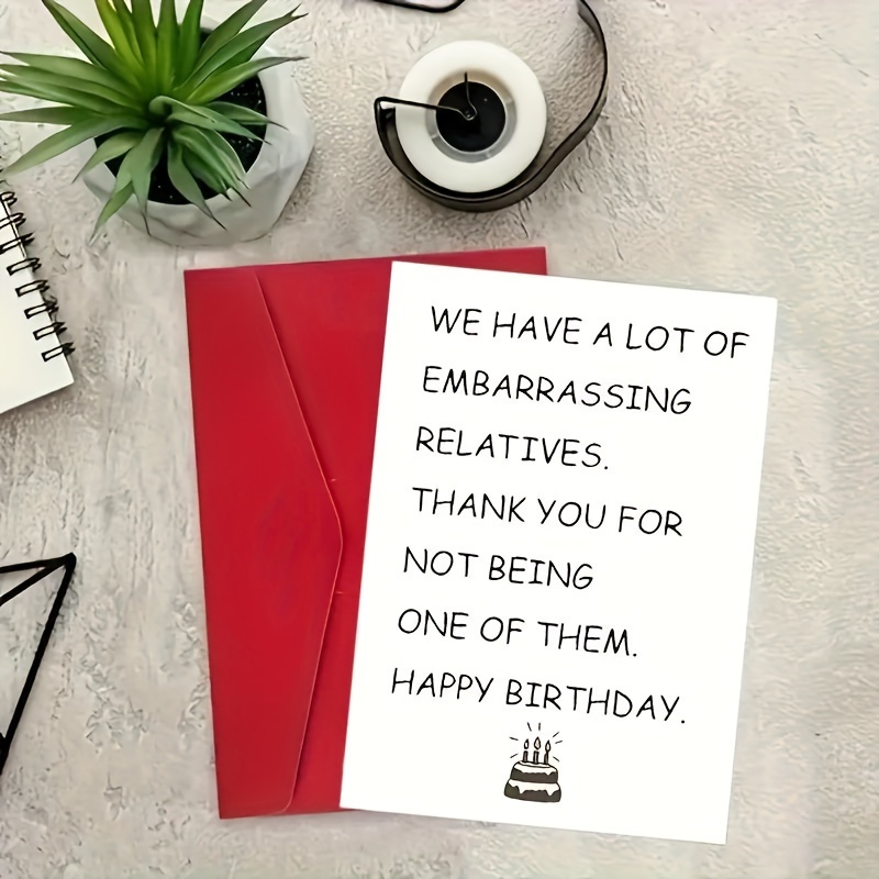 Hilarious Birthday Card Cousins Aunts Perfect Gift - Temu