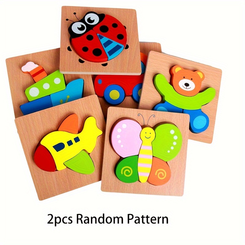 Vibrant Wooden Animal Vehicle Puzzles Educational Toys - Temu United ...