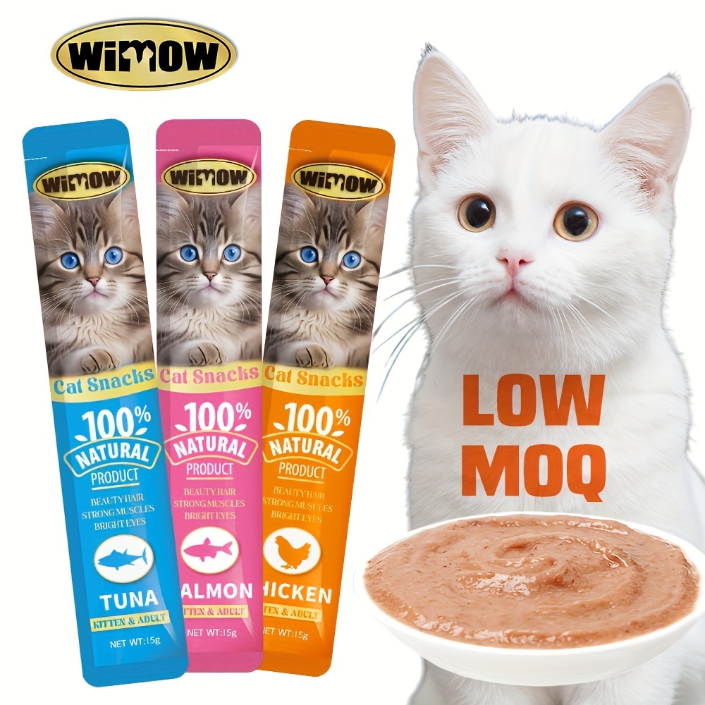 60 Tubes Cat Treats Cat Snacks, Grain-free, Creamy Puree With Chicken ...