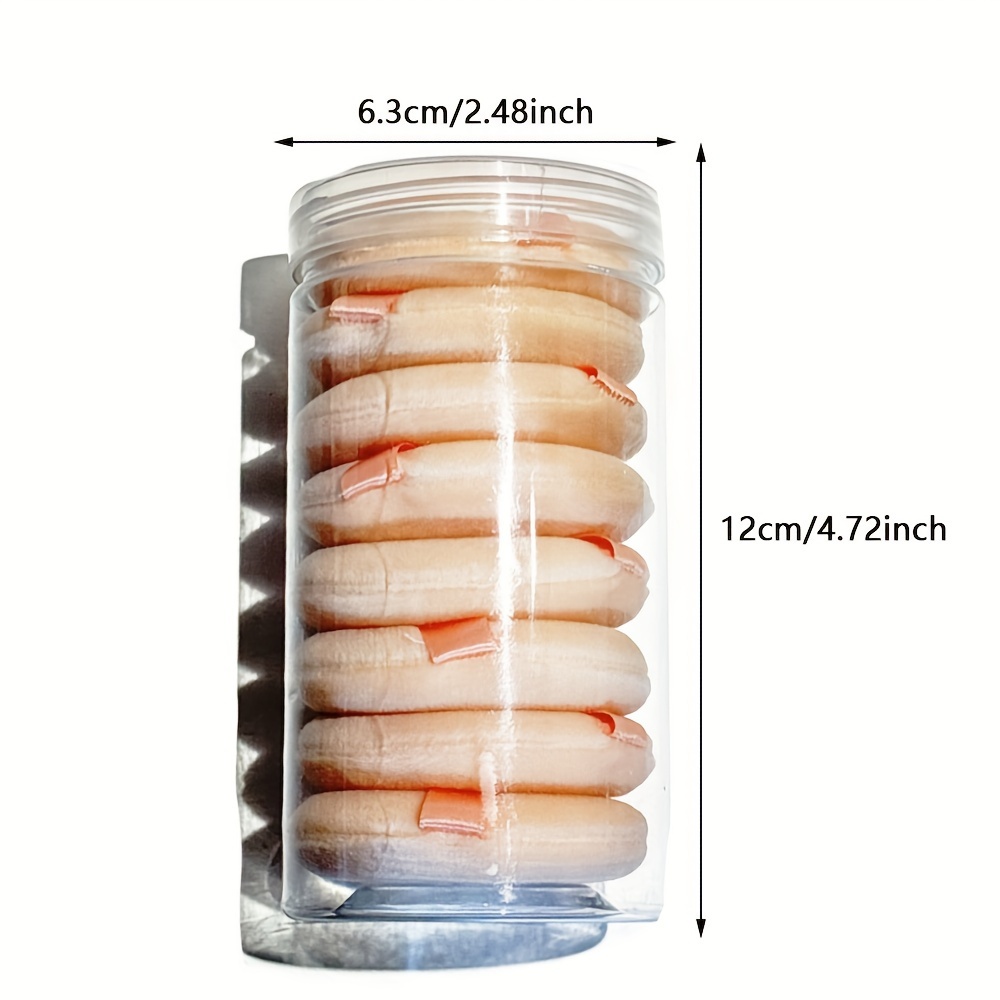 Soft Cotton Velvet Round Powder Puffs Reusable - Temu