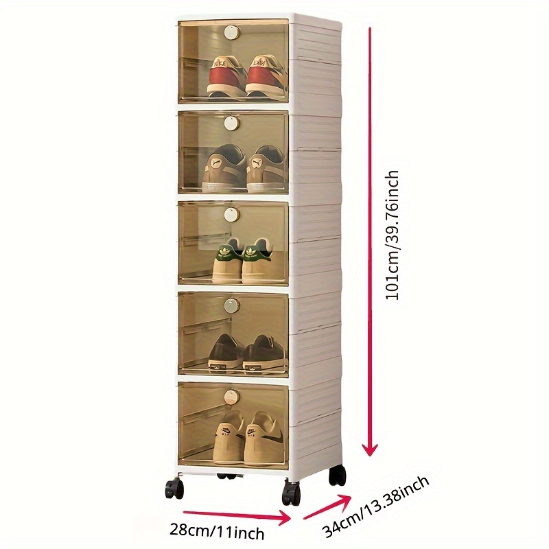 Installation free Shoe Box Transparent Drawer Shoe Storage - Temu