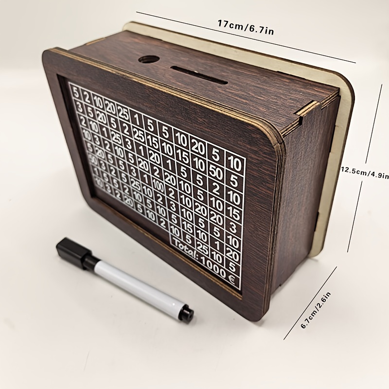 Wooden Piggy Bank Unique - Temu