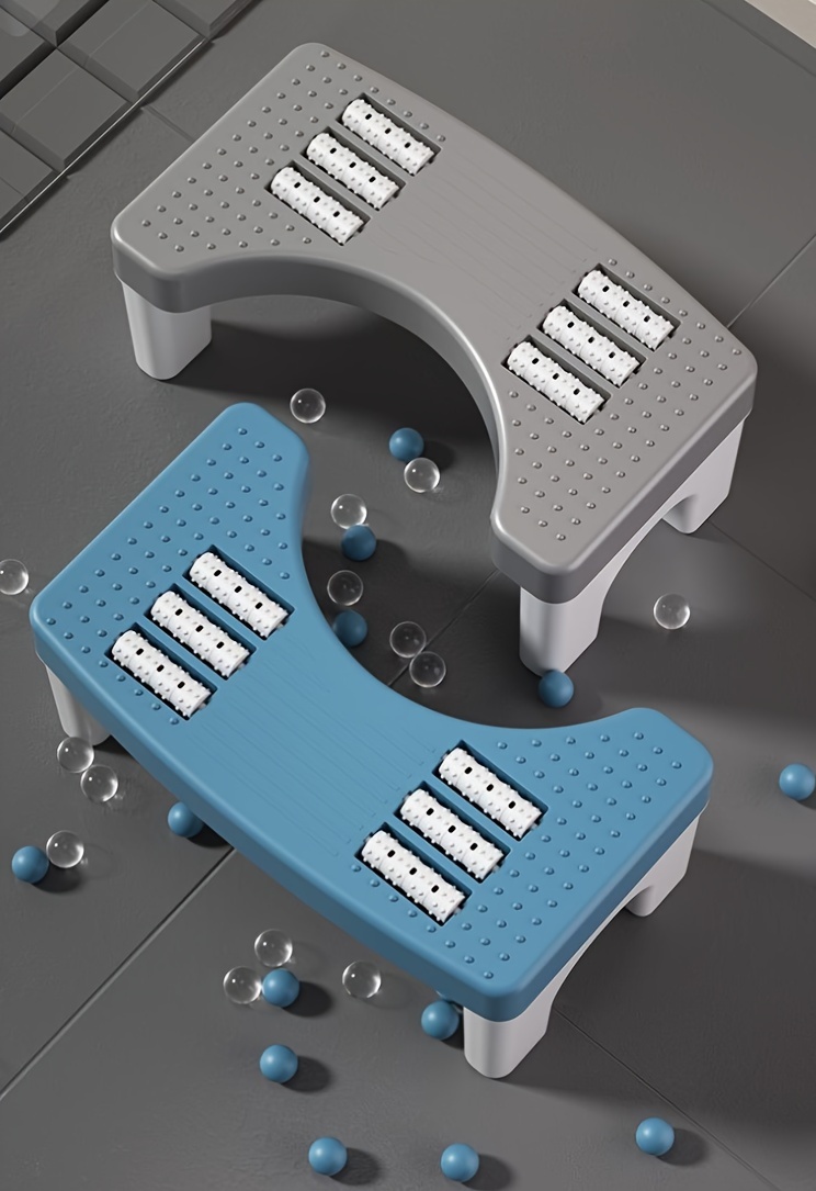 1pc Thick Plastic Bathroom Squatting Step Stool With Massage Function ...