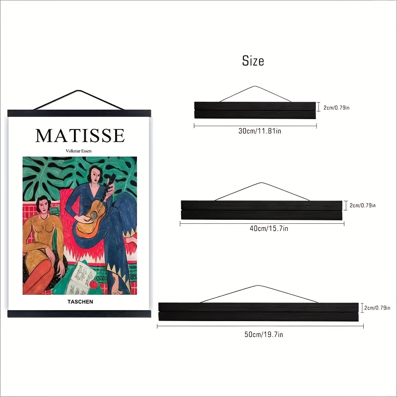 1pc Magnetic Poster Hanging Frame For Maps Posters And Pictures Black ...