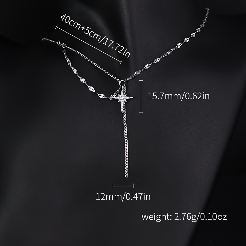 925 Sterling Silver Cross Pendant Necklace Gift Men - Temu United Kingdom